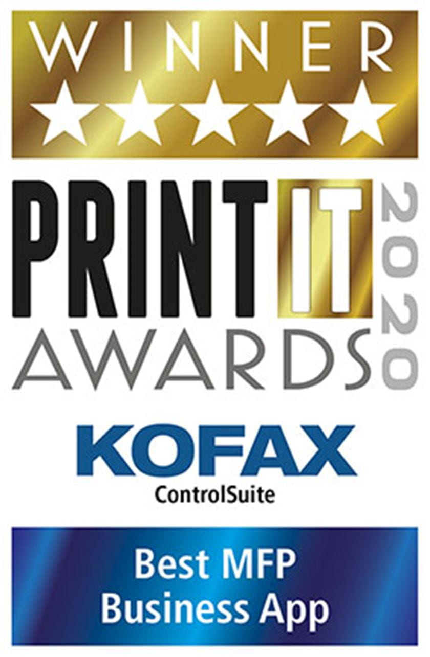 Kofax Wins PrintIT Award for Best MFP Business App | Kofax